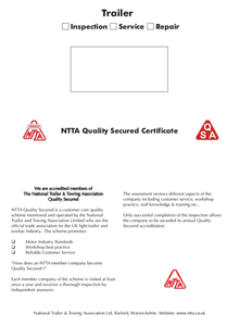 Quality Secured Certificate Pads | NTTA Members Area